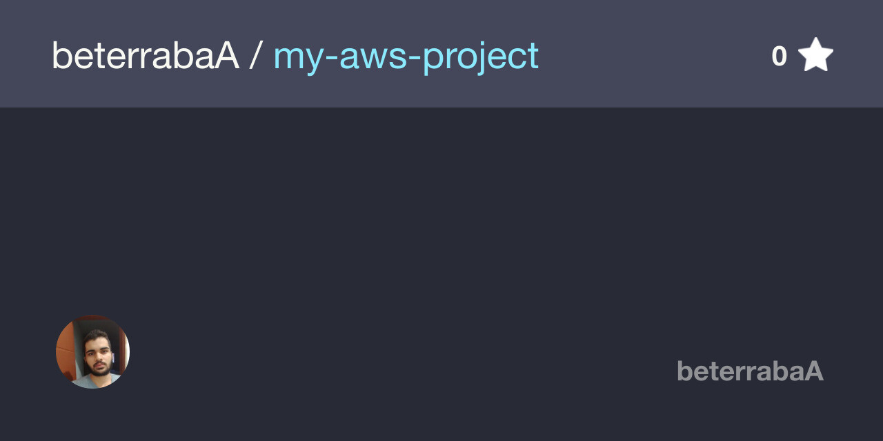 GitHub - beterrabaA/my-aws-project