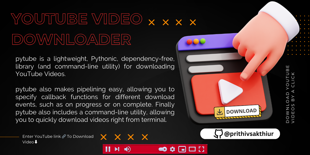 GitHub - PRITHIVSAKTHIUR/youtube-video-downloader: Enter YouTube link 🔗 ...