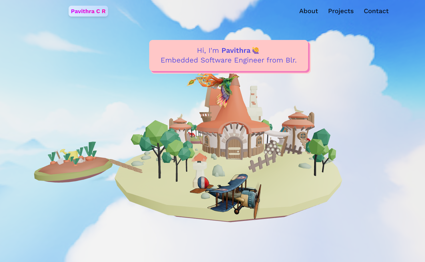 GitHub - rishavConsoleLog21/pavithra-portfolio: Personal Portfolio of @pavithracr1111