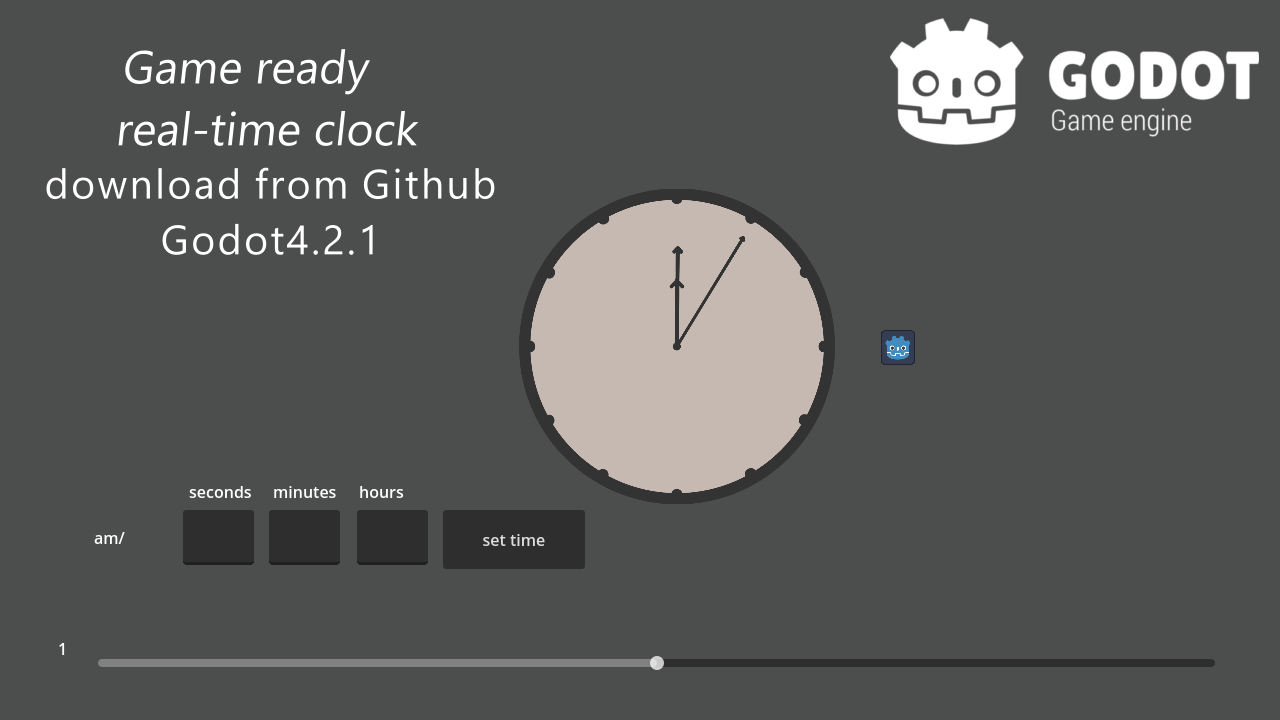GitHub - Hexy-github/Godot-4.2.1---24h-real-time-clock: simple and project-ready