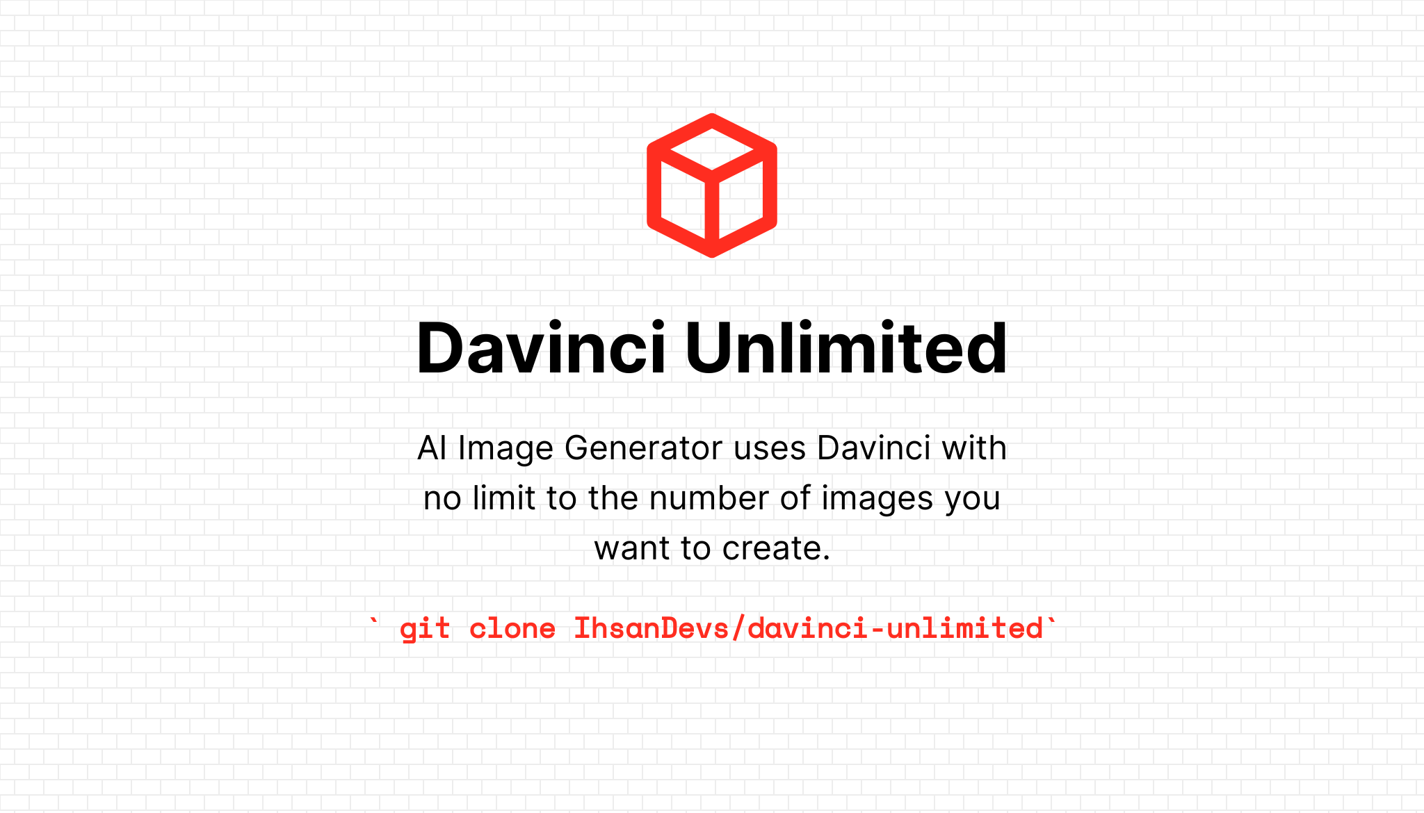 GitHub - IhsanDevs/davinci-unlimited: AI Image Generator uses Davinci with no limit to the ...