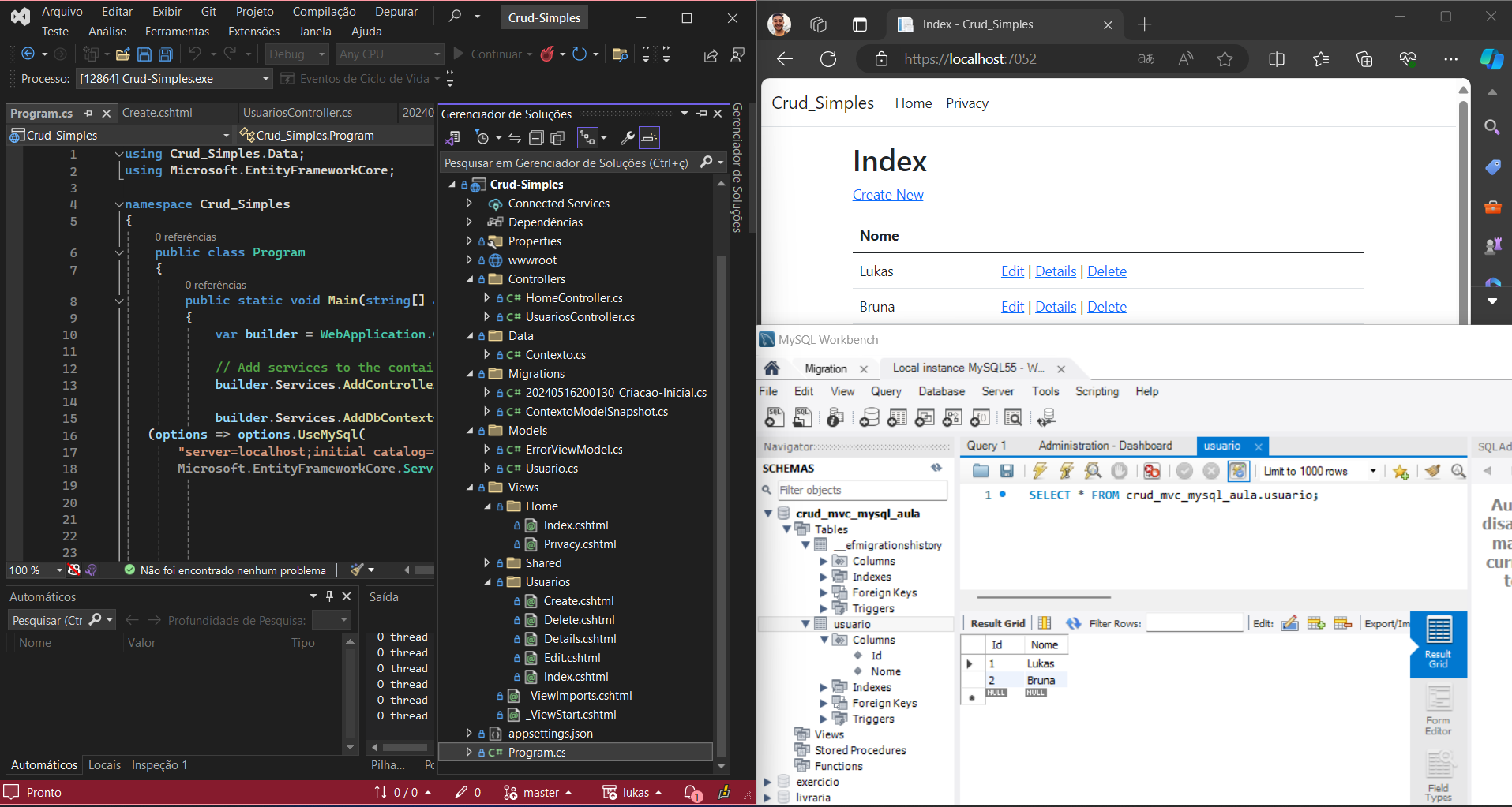 CRUD-Simples/Program.cs at main · Lukascumk/CRUD-Simples · GitHub CRUD-Simples/Program.cs at main · Lukascumk/CRUD-Simples · GitHub