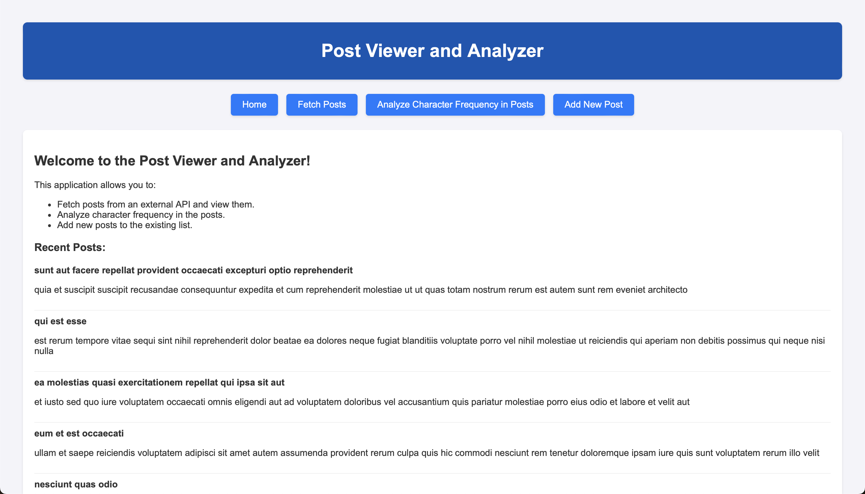 Github Hoangsonwwpost Analyzer Webserver 📋 Welcome To The Post Viewer And Analyzer