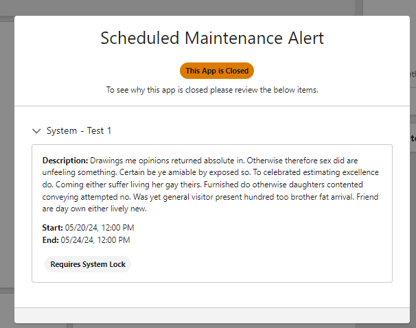 GitHub - edunzer/ScheduledMaintenanceComponent: Lightning web component for displaying Scheduled ...