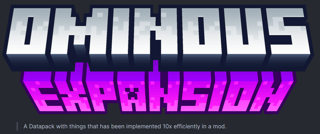 GitHub - underscoreBon/MCOminousExpansion: n_bonnie2's Ominous Expansion for Minecraft Java 1.21+