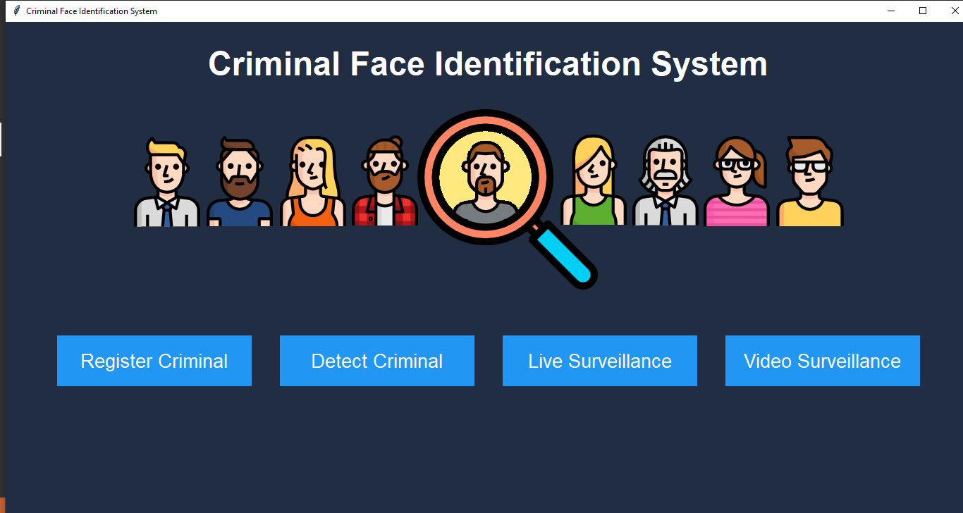 GitHub - shubhammishra070/CRIMINAL-FACE-IDENTIFICATION-SYSTEM: The Criminal Face Identification ...