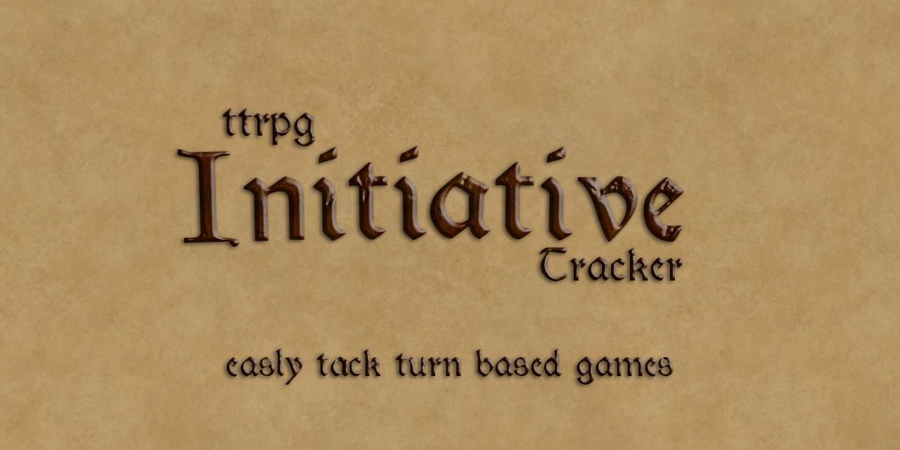 GitHub - TidalCub/DND-Initiative-Tracker: A DND Initiative Tracker