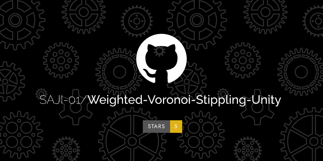 GitHub - SAJI-01/Weighted-Voronoi-Stippling-Unity: Weighted Voronoi ...