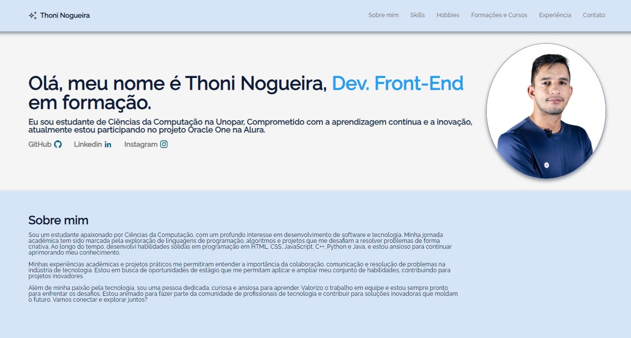 GitHub - thoninogueira/Challenge-portfolio
