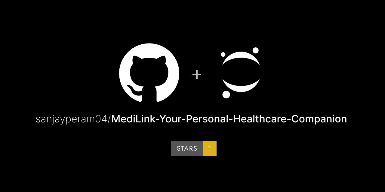 GitHub - sanjayperam04/MediLink-Your-Personal-Healthcare-Companion: AI-driven healthcare ...