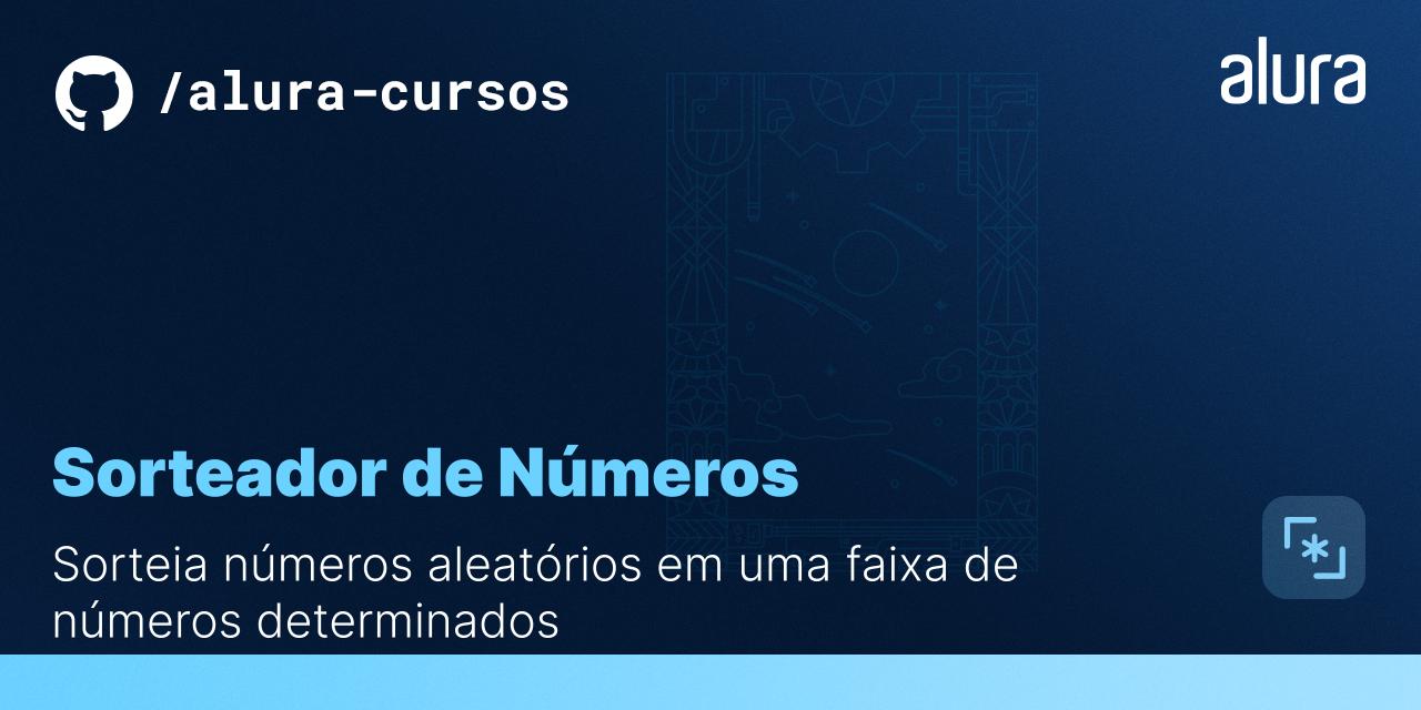 GitHub - gleekrj/sorteador-numeros