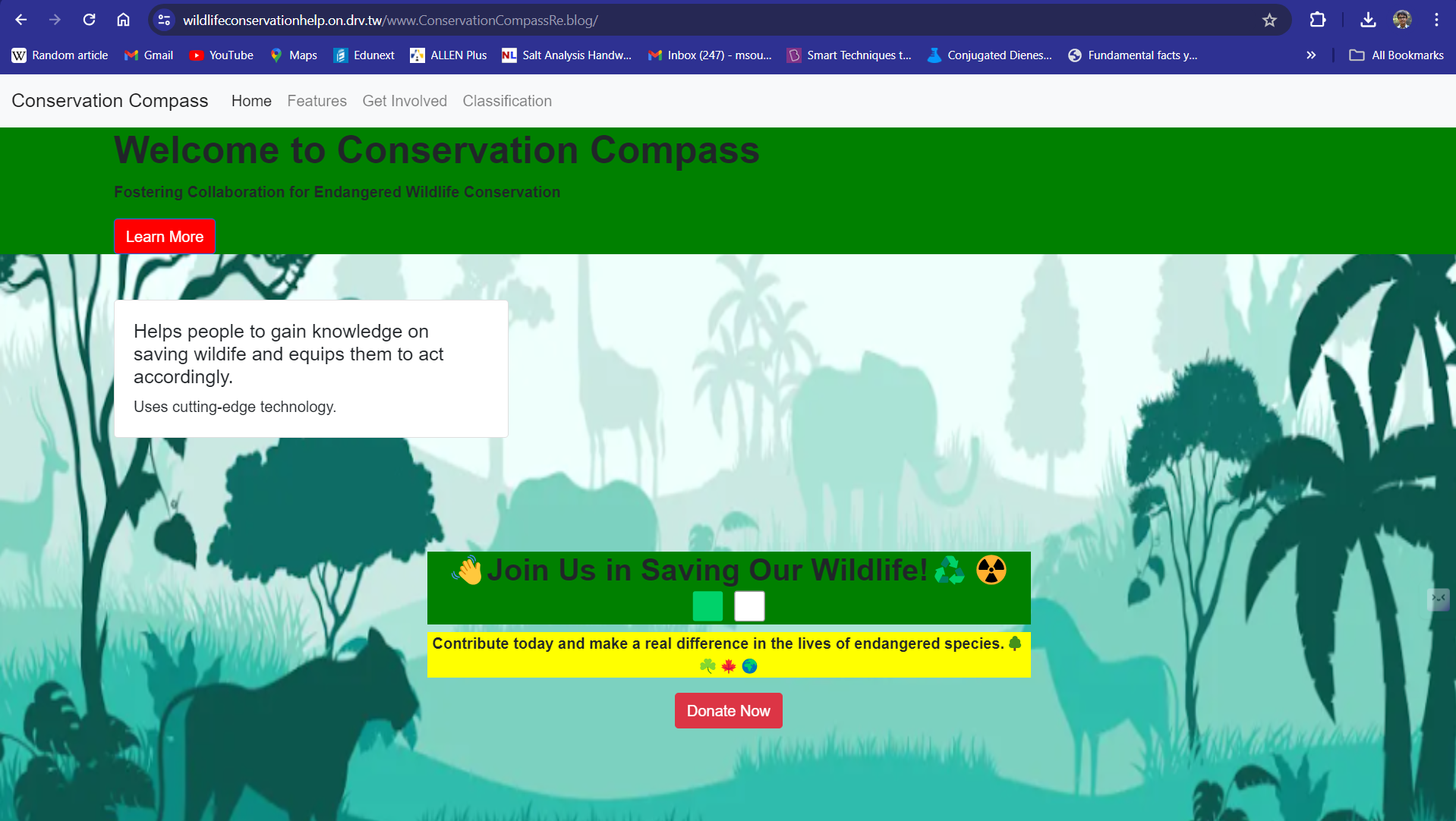 GitHub - Soumilgit/YourStory-Digital-Innovation-Hackathon: Conservation Compass