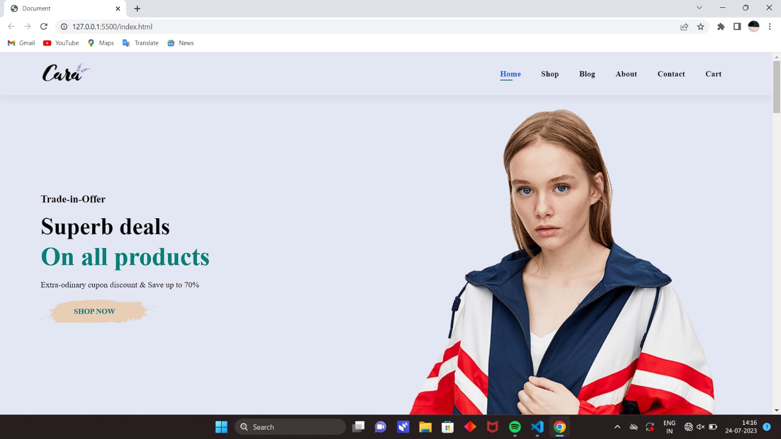 GitHub - Prajwal-3160/Cara-Website: This is a Shopping Website , CARA website is where jus like ...