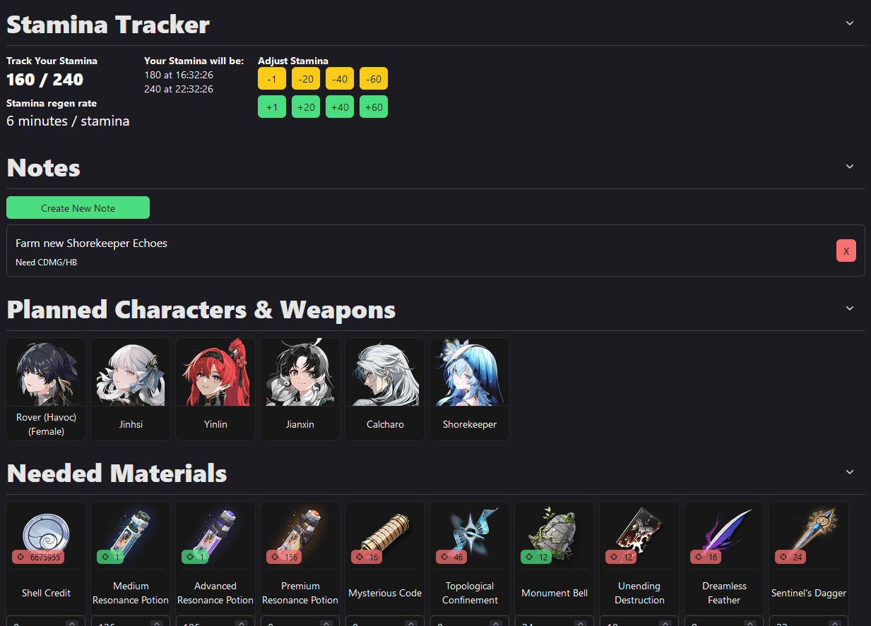 GitHub - boxofzero/cassowary: A 1-dimentional planner for Wuthering Waves game