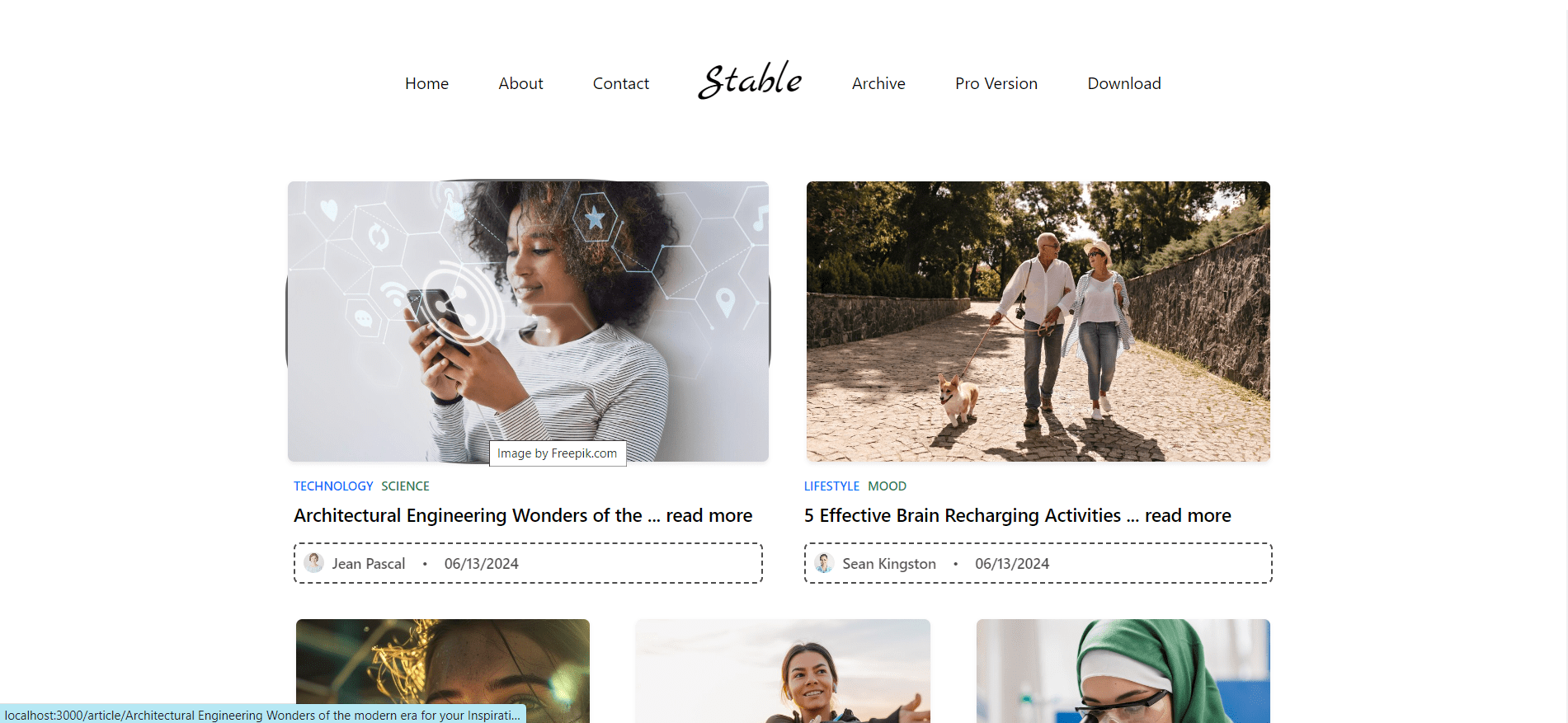 GitHub - gradikay/stablo-template: Landing Page - This is a replica of Stablo template from vercel