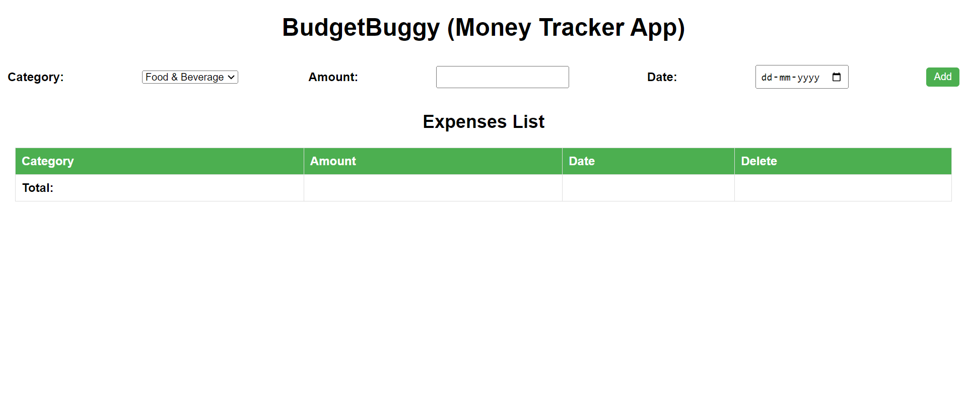 GitHub - datta-1/budgetbuggy-22