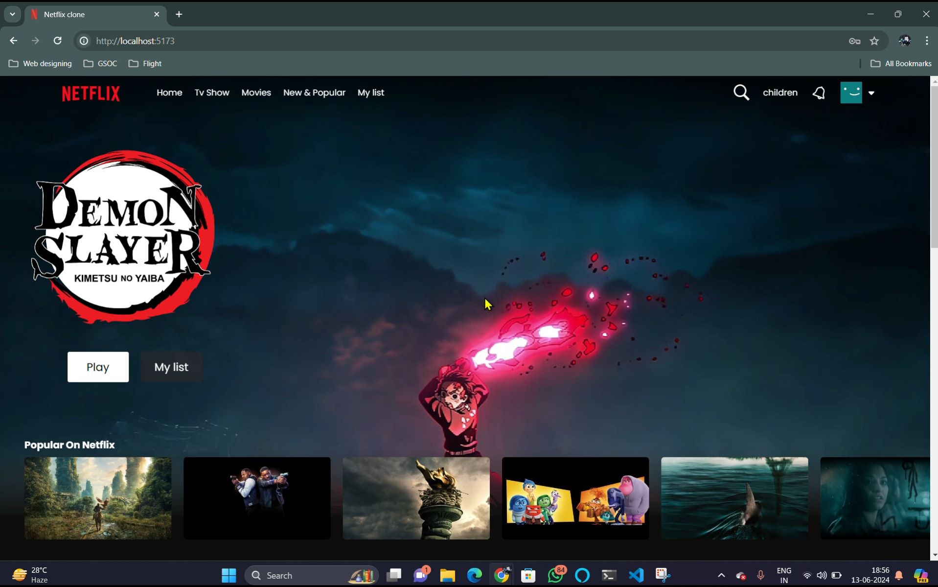 GitHub - abhijith4444/Netflix-clone: Created Netflix full stack clone ...