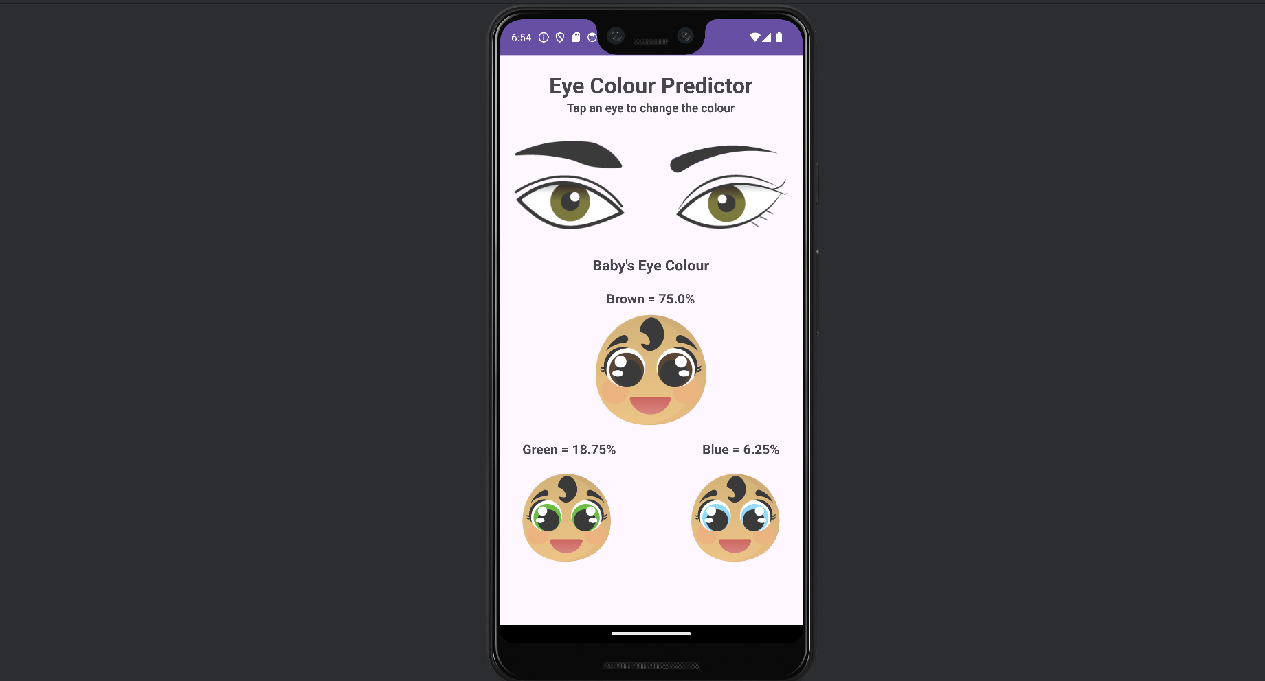 GitHub - SarshaNewton/Eye-Predictor-App: Pretty simple android app that ...