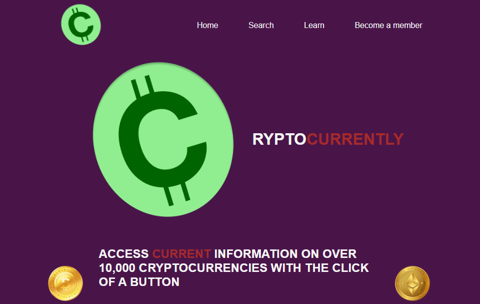 GitHub - Ace7codes/cryptocurrently: A website for making simple cryptocurrency searches