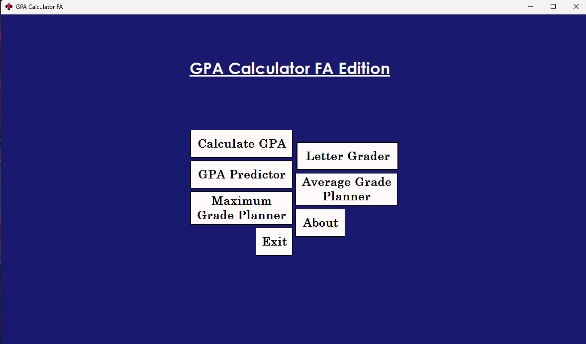 GitHub - JoeSherif97/GPACalculator_FA: GPA Calculator Specified for ...