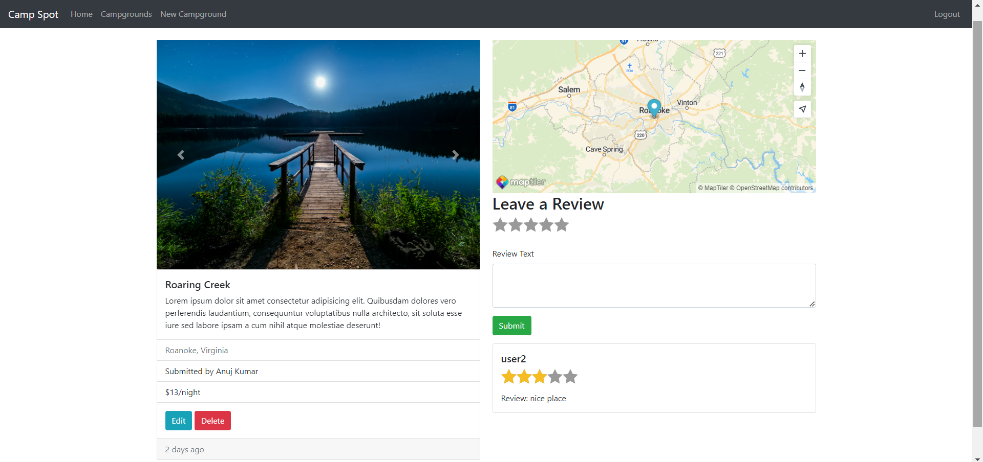 GitHub - AnujKumarSingh-Code/Camp-Spot: Camp Spot is a full-stack web application designed to ...
