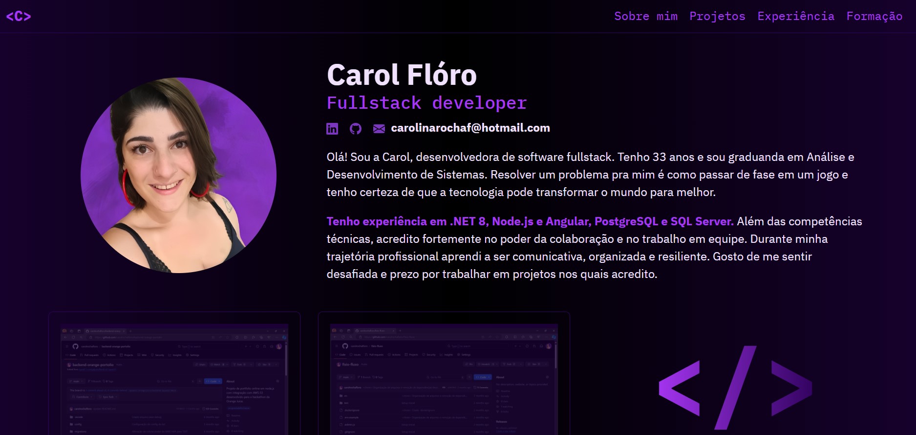 GitHub - carolrochafloro/carolrochafloro.github.io