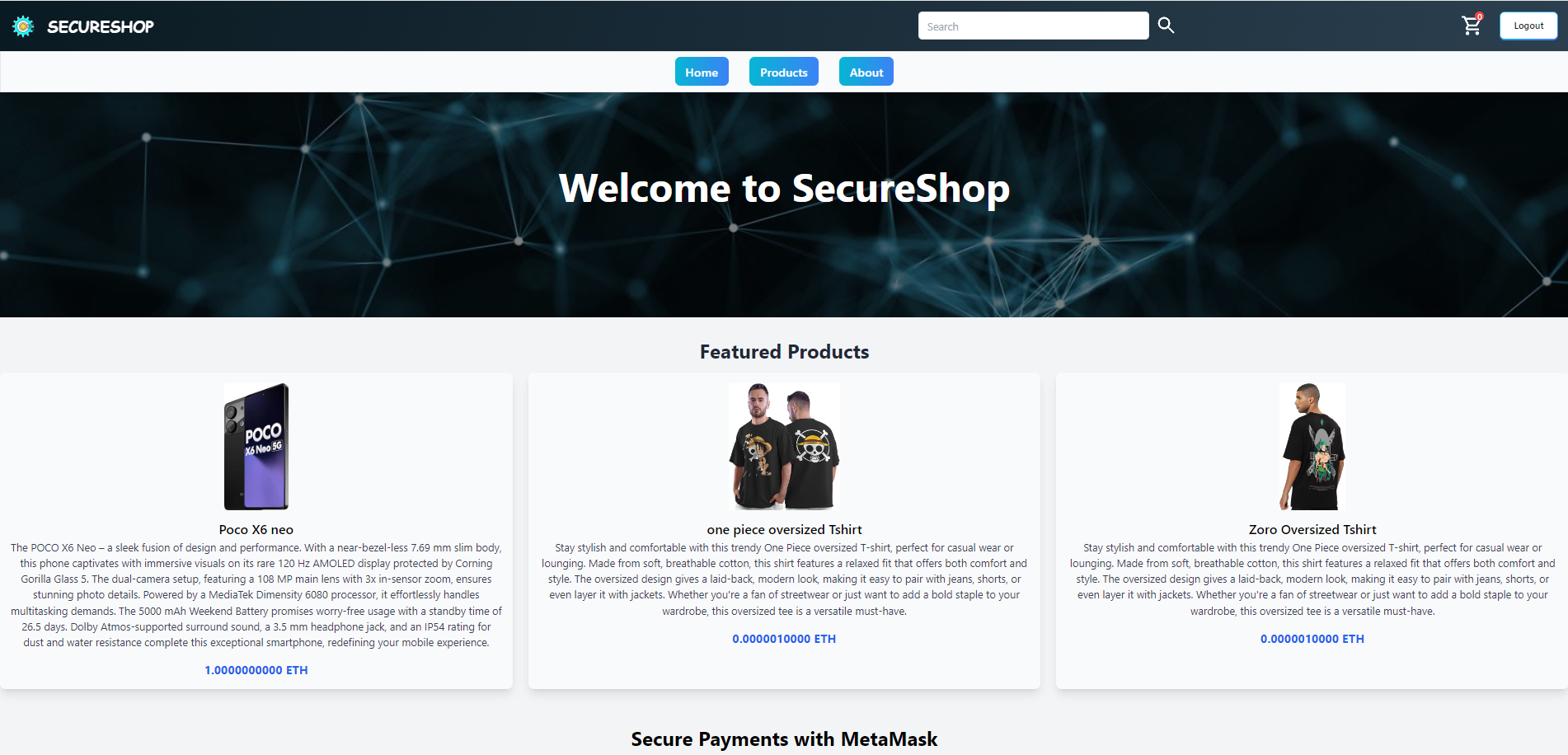 GitHub - Ch1nmayH/SecureShop: Revolutionizing e-commerce with ...