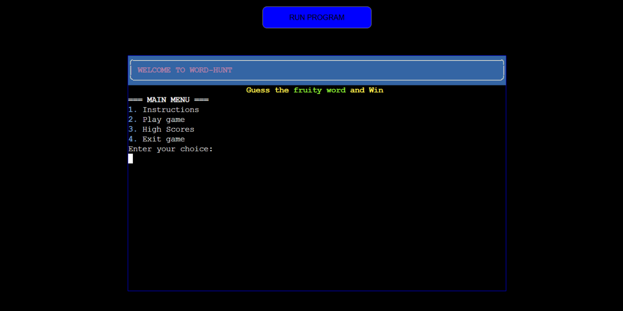 GitHub - ci-sumi/word-hunt: Terminal-Based Word Guessing Game. python googlesheetsapi