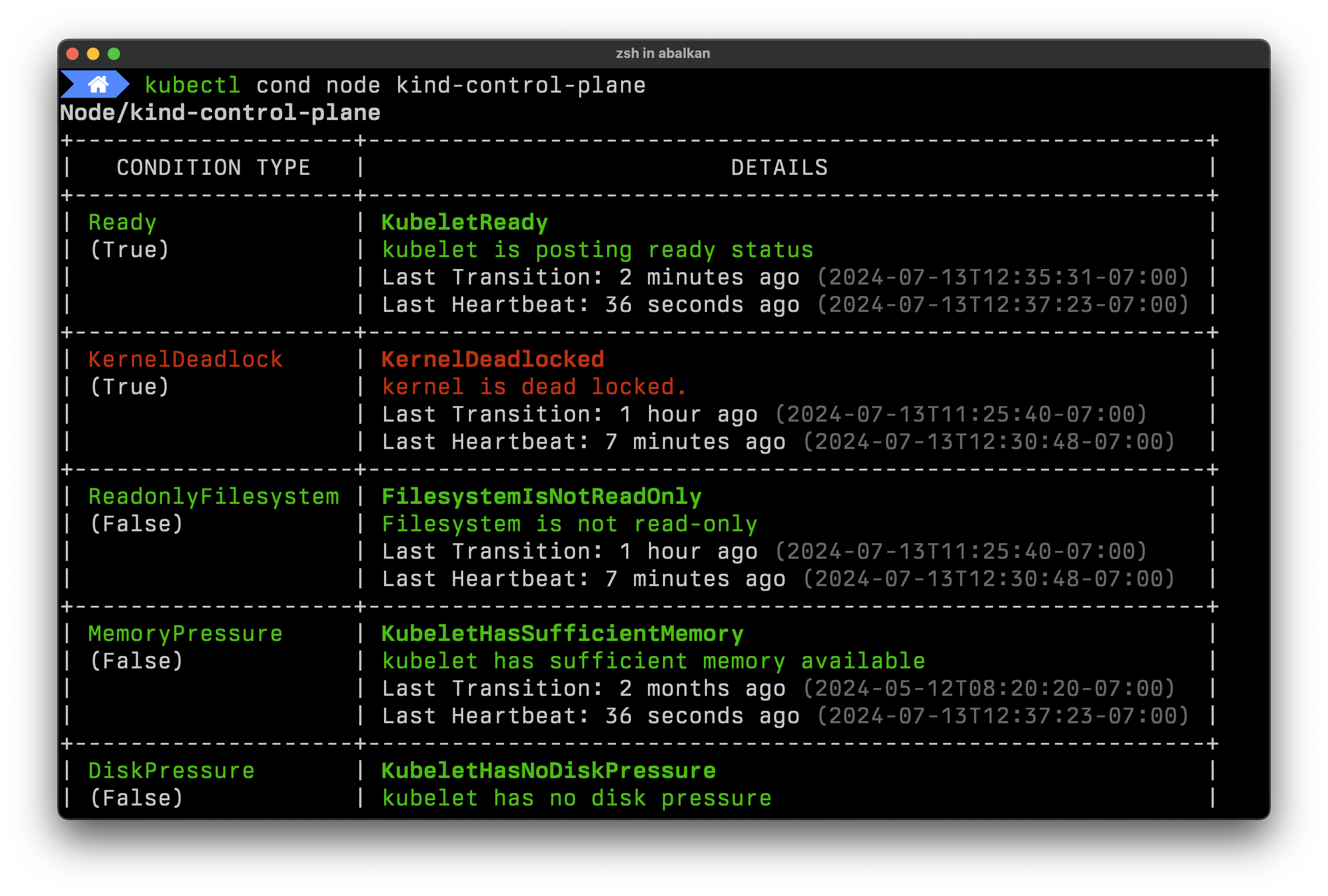 Github Ahmetbkubectl Cond Kubectl Plugin To Print Kubernetes Resource Conditions 