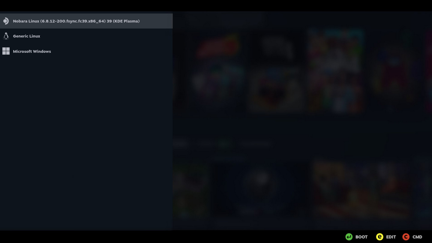 GitHub - arvigeus/steam-big-picture-grub-theme: A Steam Big Picture inspired GRUB2 theme