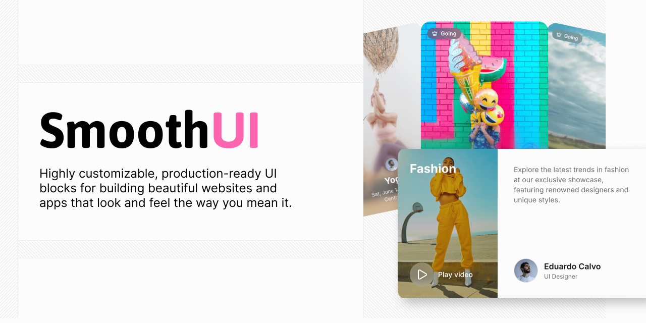 GitHub - educlopez/smoothui: SmoothUI is a collection of beautifully designed components with ...