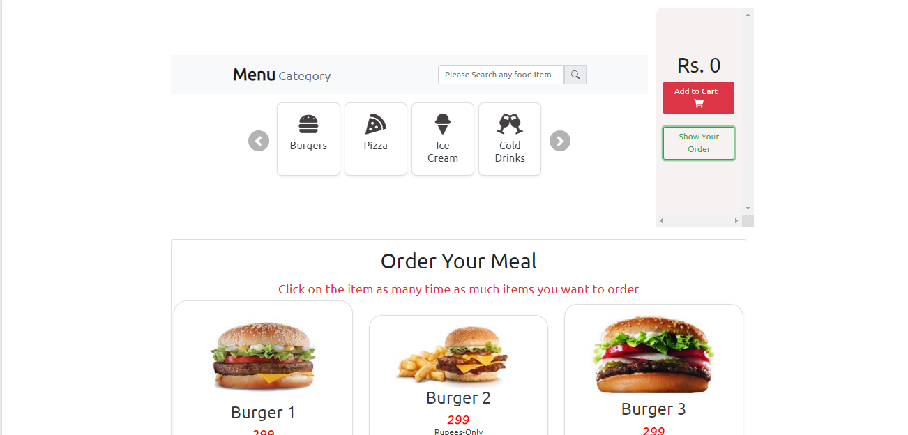 GitHub - mb-awan/food-app-ui: This is a food order app built using BootStrap 4, where user can ...