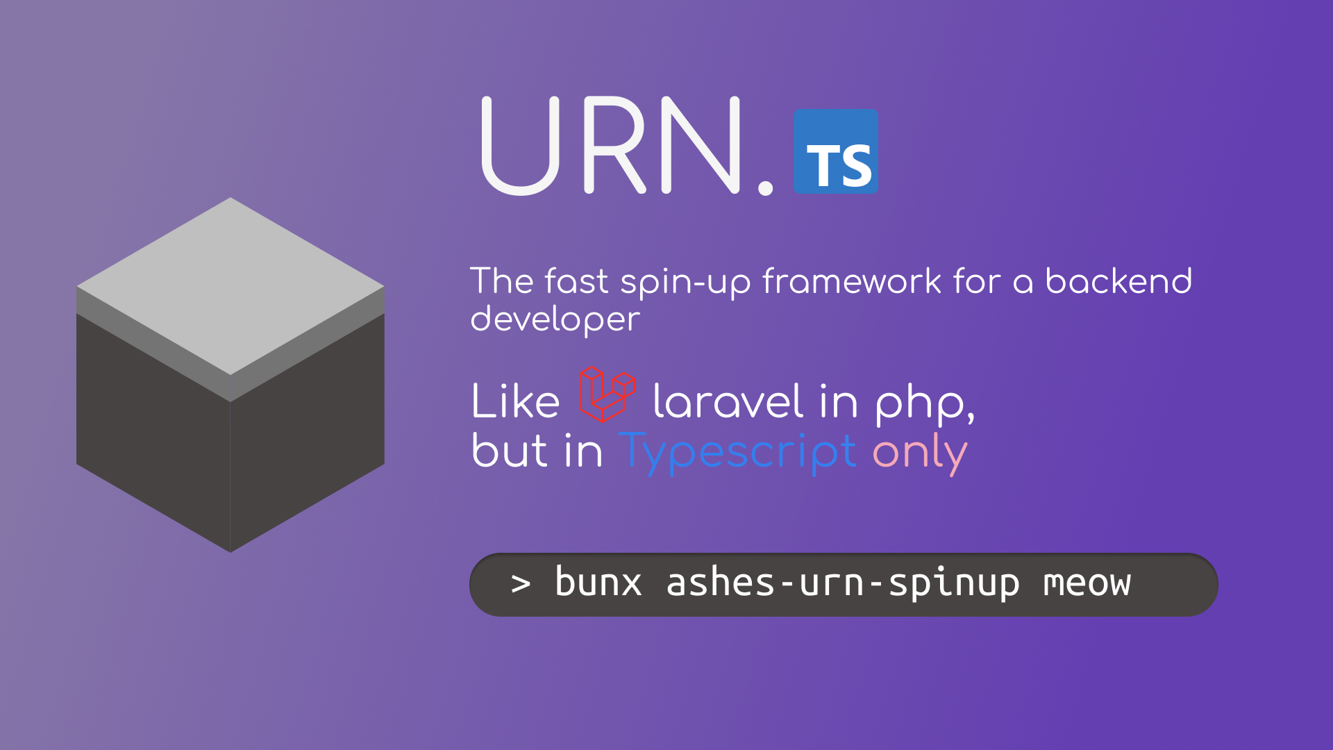 GitHub - kwaitsing/urn: 🏳️⚧️⚱️ Aggressive backend framework with ... GitHub - kwaitsing/urn: 🏳️⚧️⚱️ Aggressive backend framework with ...