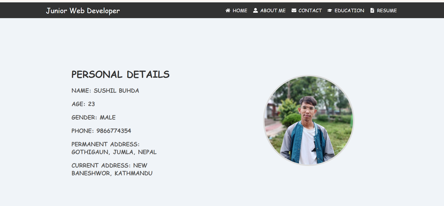 GitHub - Sushil-0077/Personal_Portfolio_Website: This project is a personal portfolio website ...