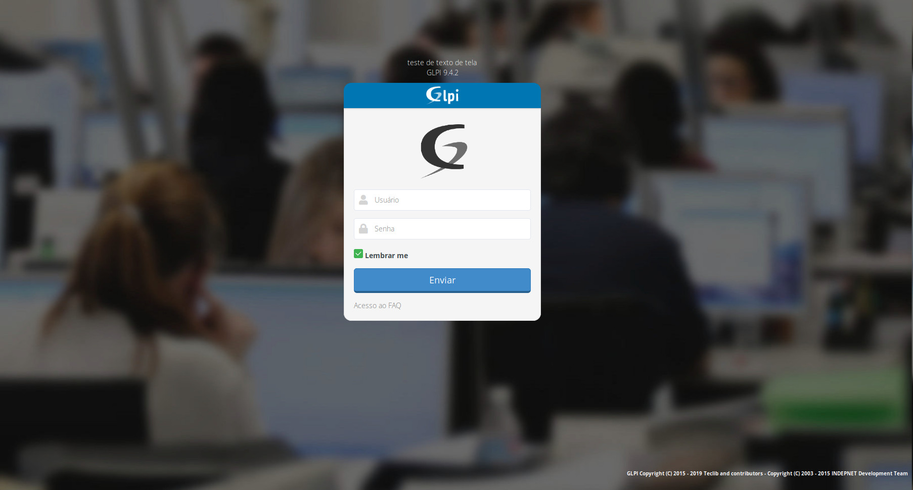 GitHub - stdonato/glpi-modifications: Modifications of login page, home ...