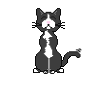 GitHub - Kimberleyvm/PixelCat: A PixelCat which can be fed, pet and will respond with animations.