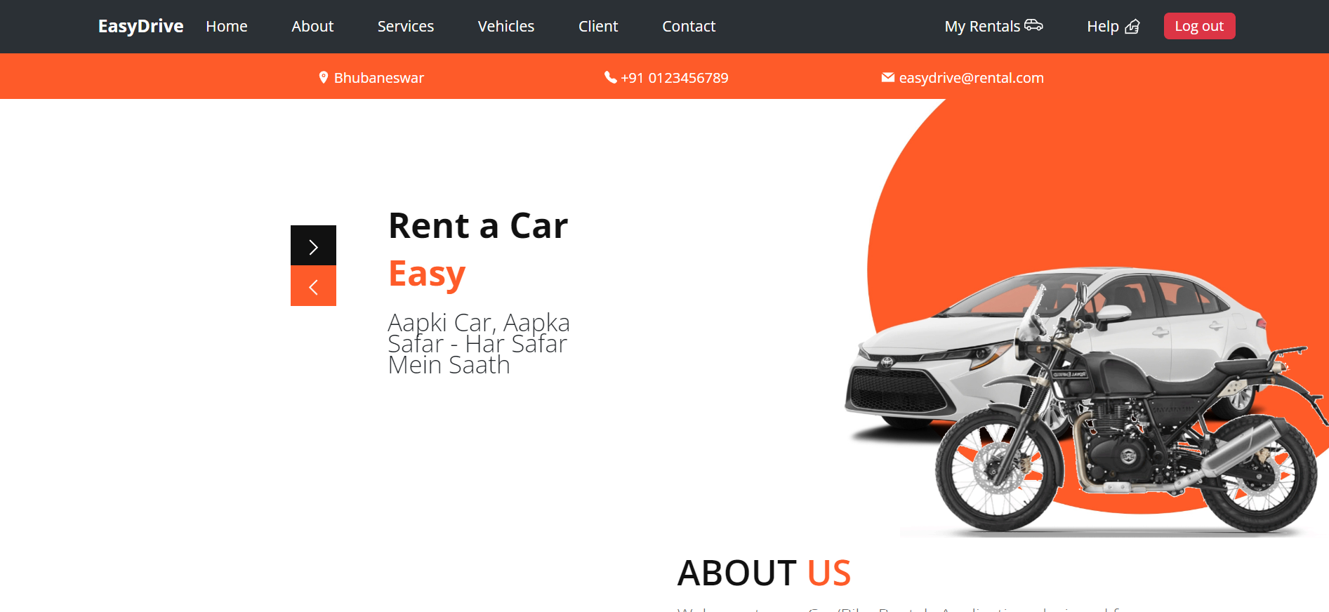 GitHub - ravikant-diwakar/EasyDrive: Responsive application for renting vehicles with user login ...