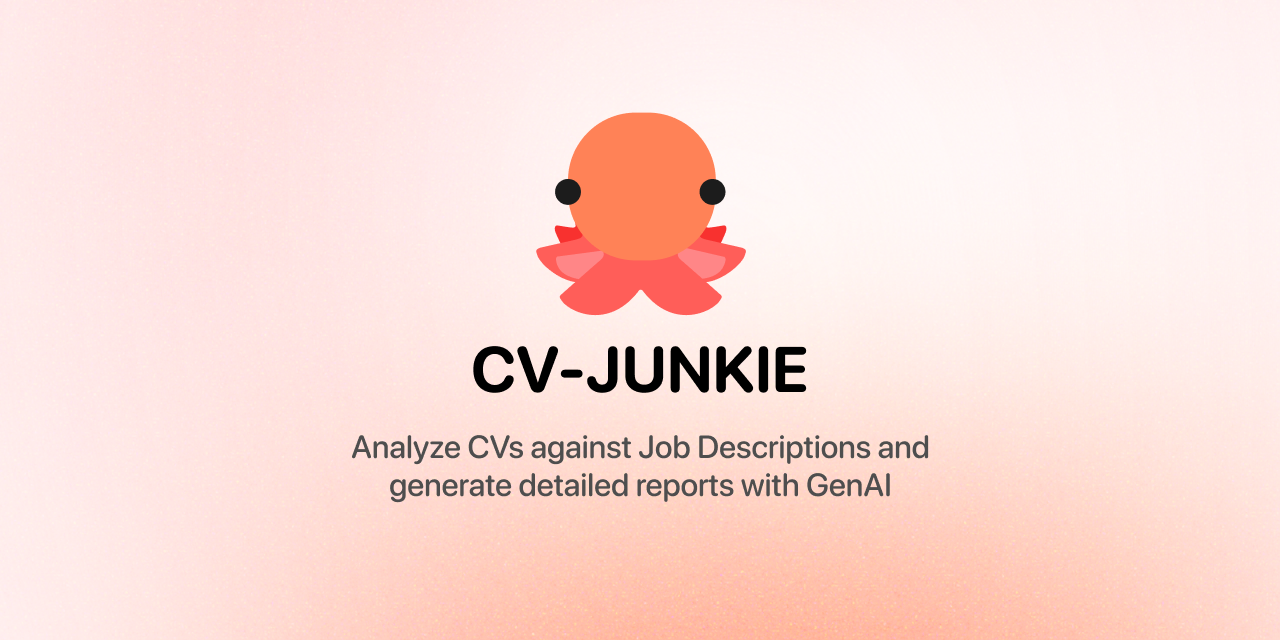 GitHub - ak-shanith/cv-junkie: Analyze CVs against Job Descriptions and generate Reports with GenAI