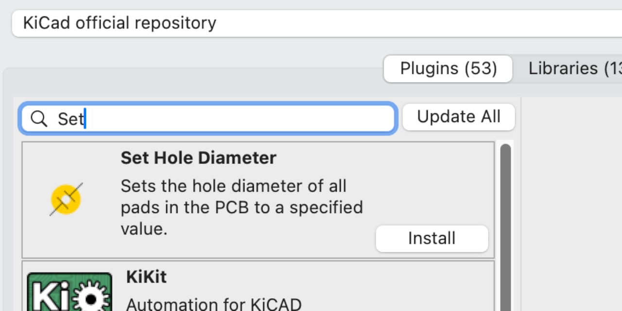 GitHub - seigedigital/setholediameterpluginforkicad: A KiCad action plugin to set/shrink the ...