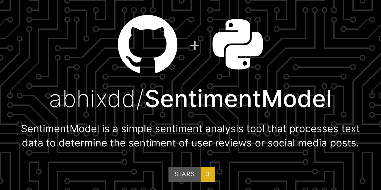 GitHub - abhixdd/SentimentModel: SentimentModel is a simple sentiment ...