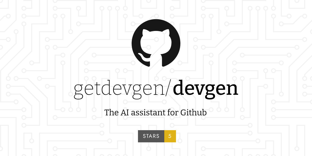 GitHub - getdevgen/devgen: The AI codebase research assistant for Github GitHub - getdevgen/devgen: The AI codebase research assistant for Github