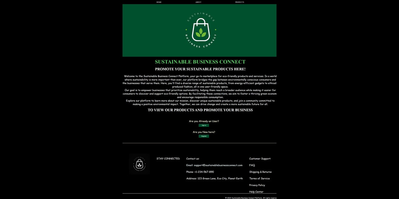 GitHub - Sandrarv2002/sustainable_business_connectplatform