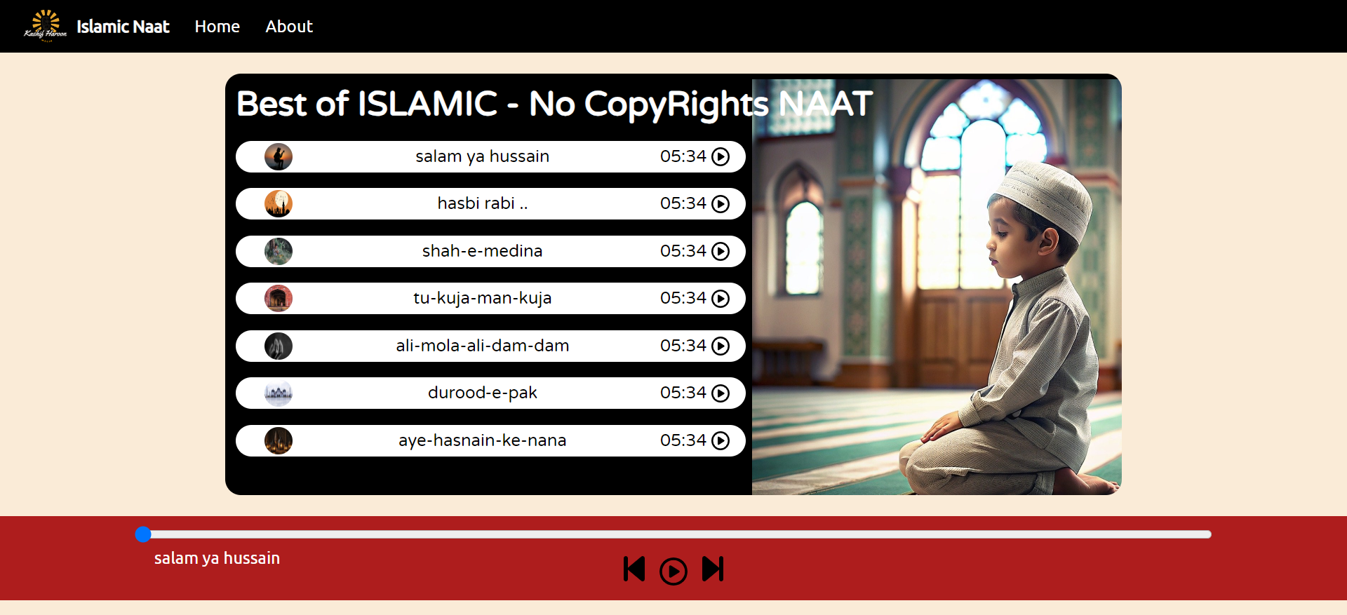 GitHub - kashifharoon10127/Islamic: This is audio web app
