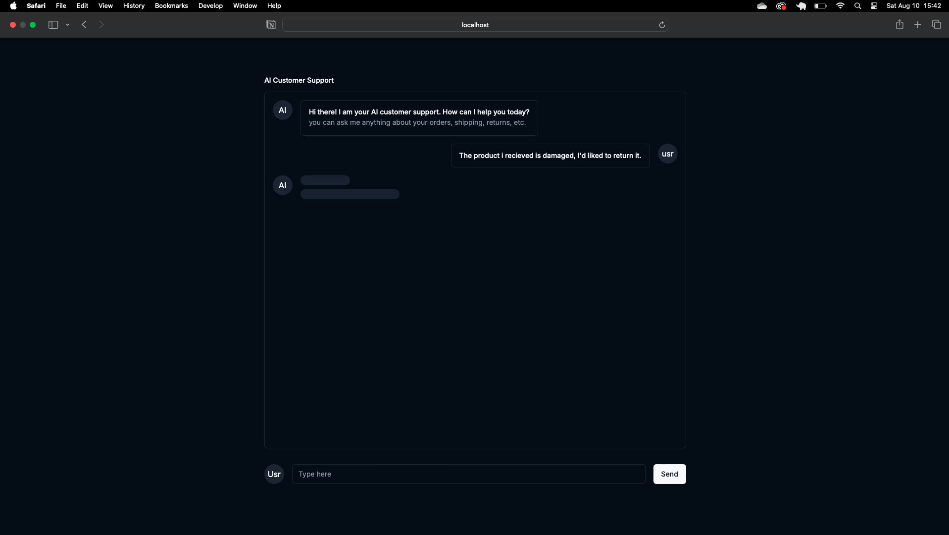 GitHub - purohitamann/ai-customer-support: This is a meta llama model integrated chatbot for ...