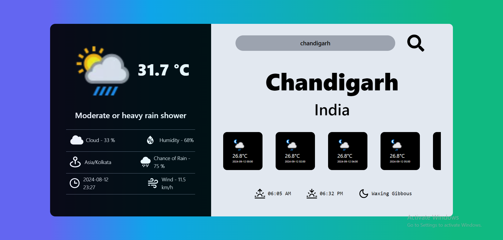 GitHub - G4Git/REACT-Weather-App: It shows real-time weather data and a smooth user experience ...