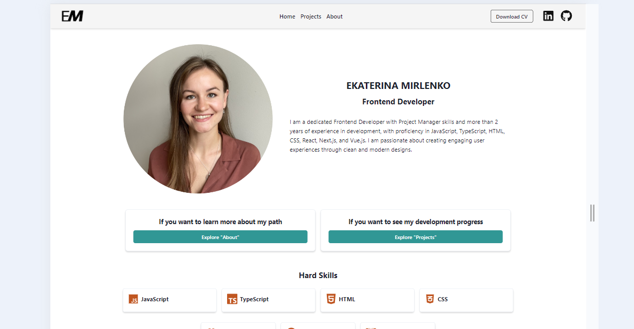 Github Mirlek Portfolio