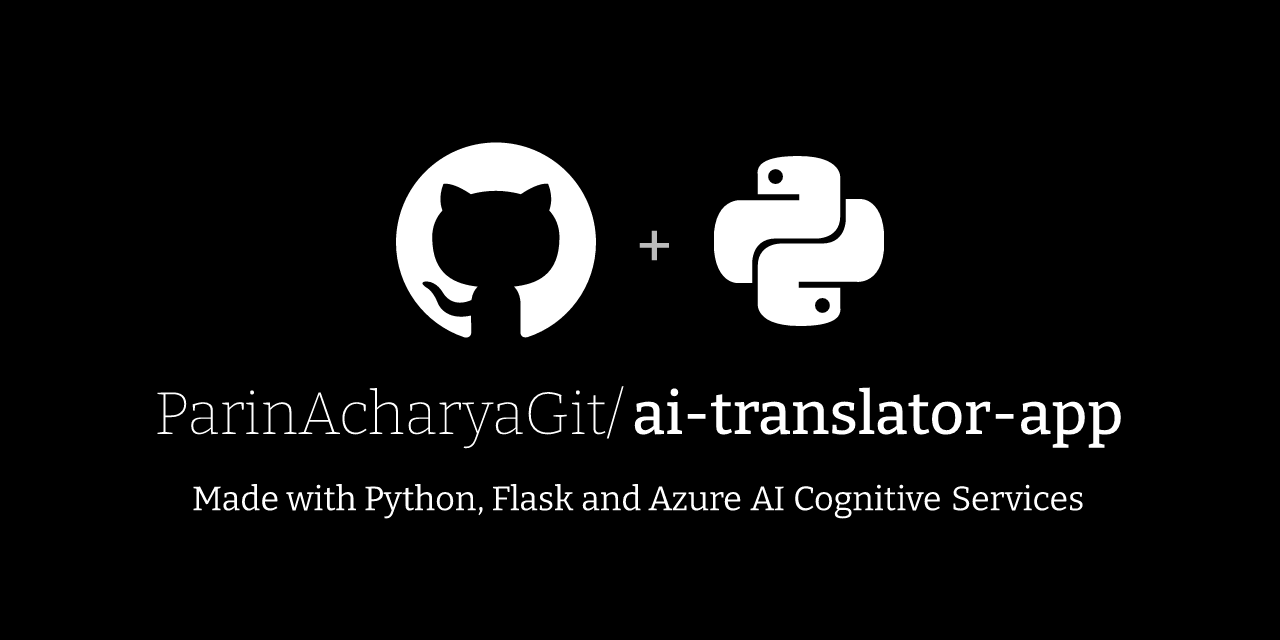GitHub - ParinAcharyaGit/ai-translator-app: Translator App made using ...