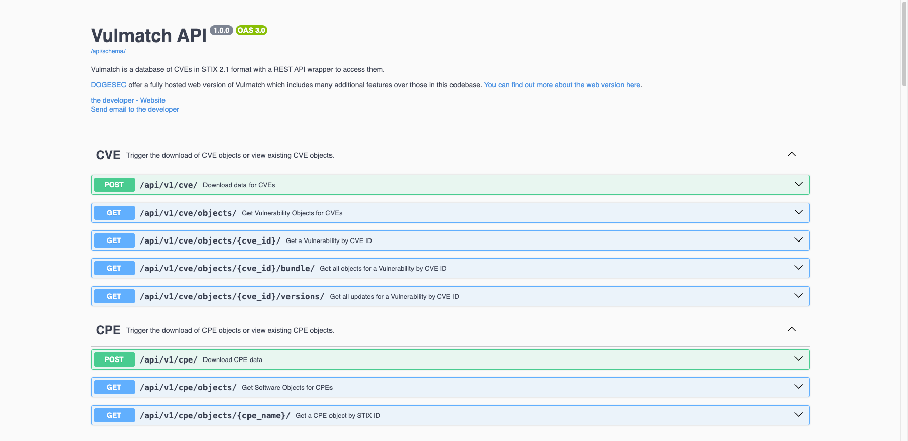 GitHub - muchdogesec/vulmatch: Vulmatch is a database of CVEs in STIX 2.1 format with a REST API ...