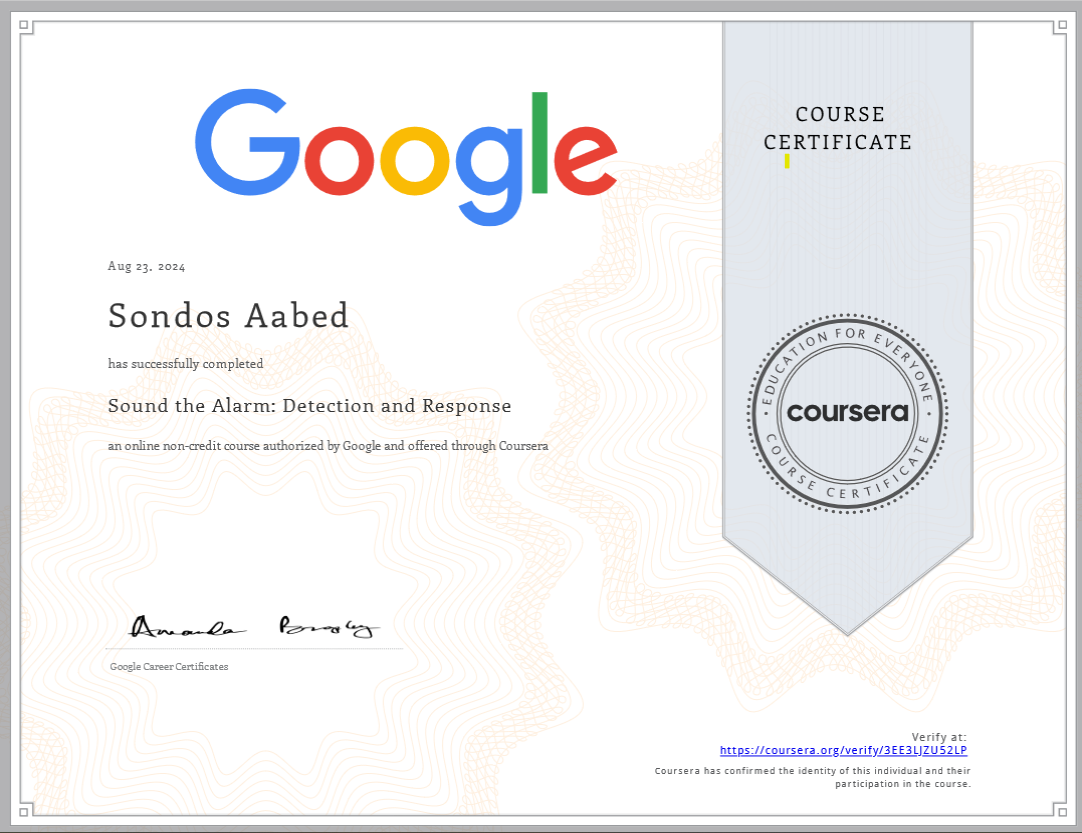 GitHub - sondosaabed/Detection-and-Response: In this course, I understand the incident response ...