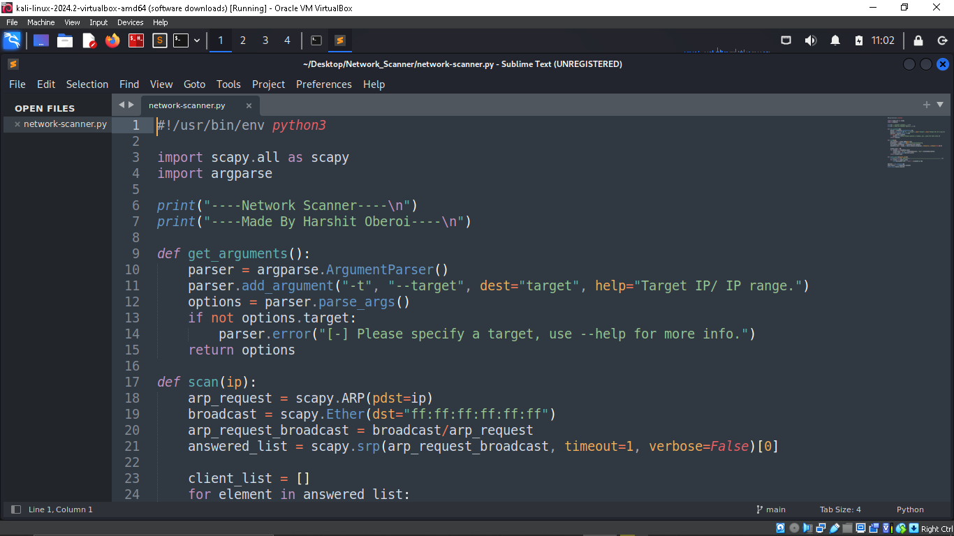 GitHub - terminalpirate/Network_Scanner: Python script to scan IP ...